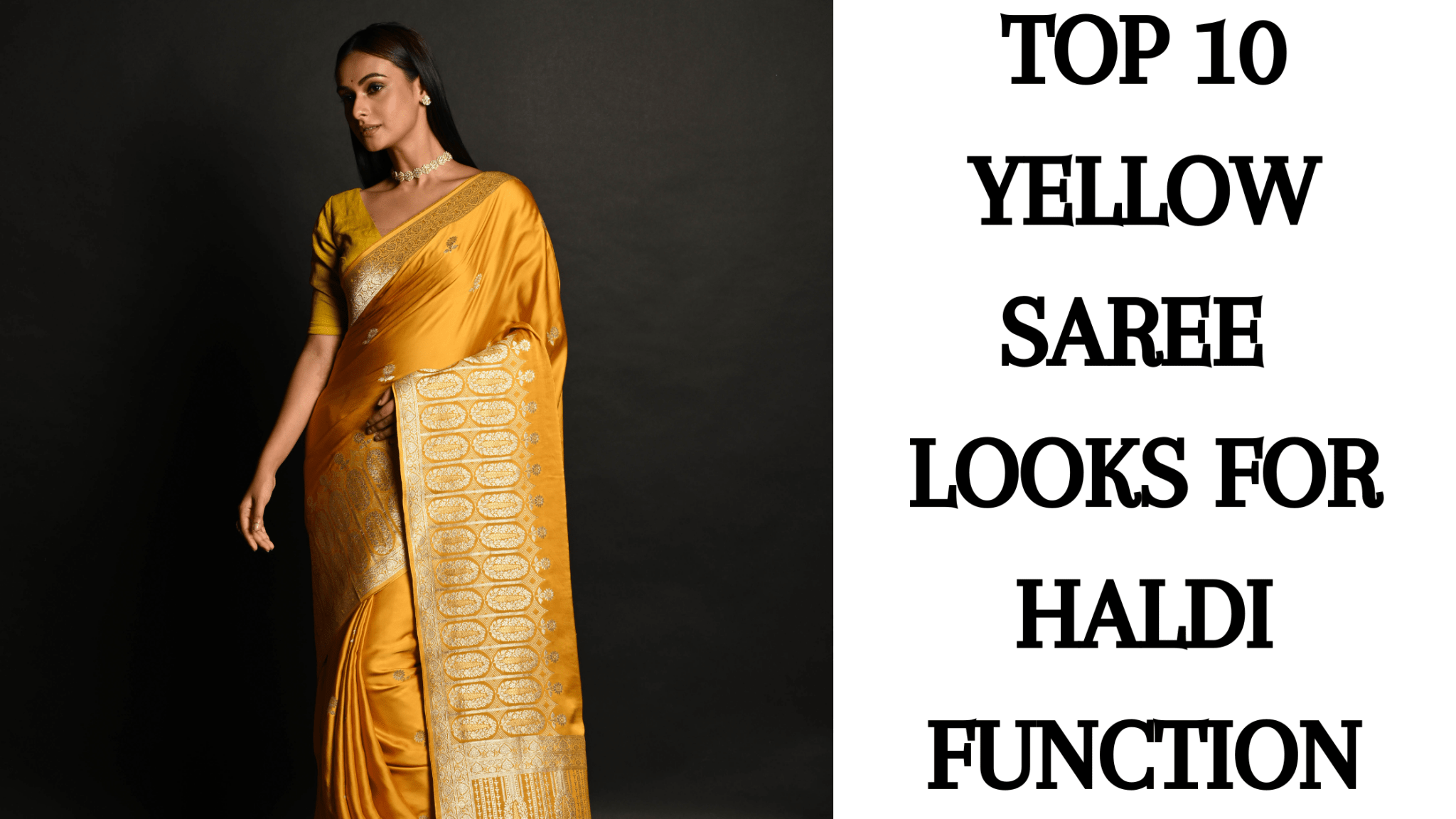 Top 10 Yellow Saree Looks for Haldi Function – Anvi Couture