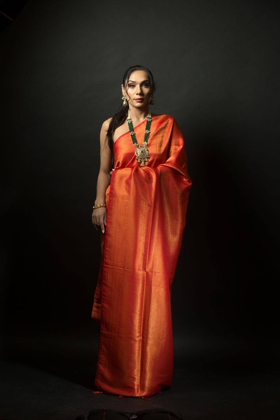 Buy Orange Sarees Online for Women at Best Prices In India – Anvi Couture
