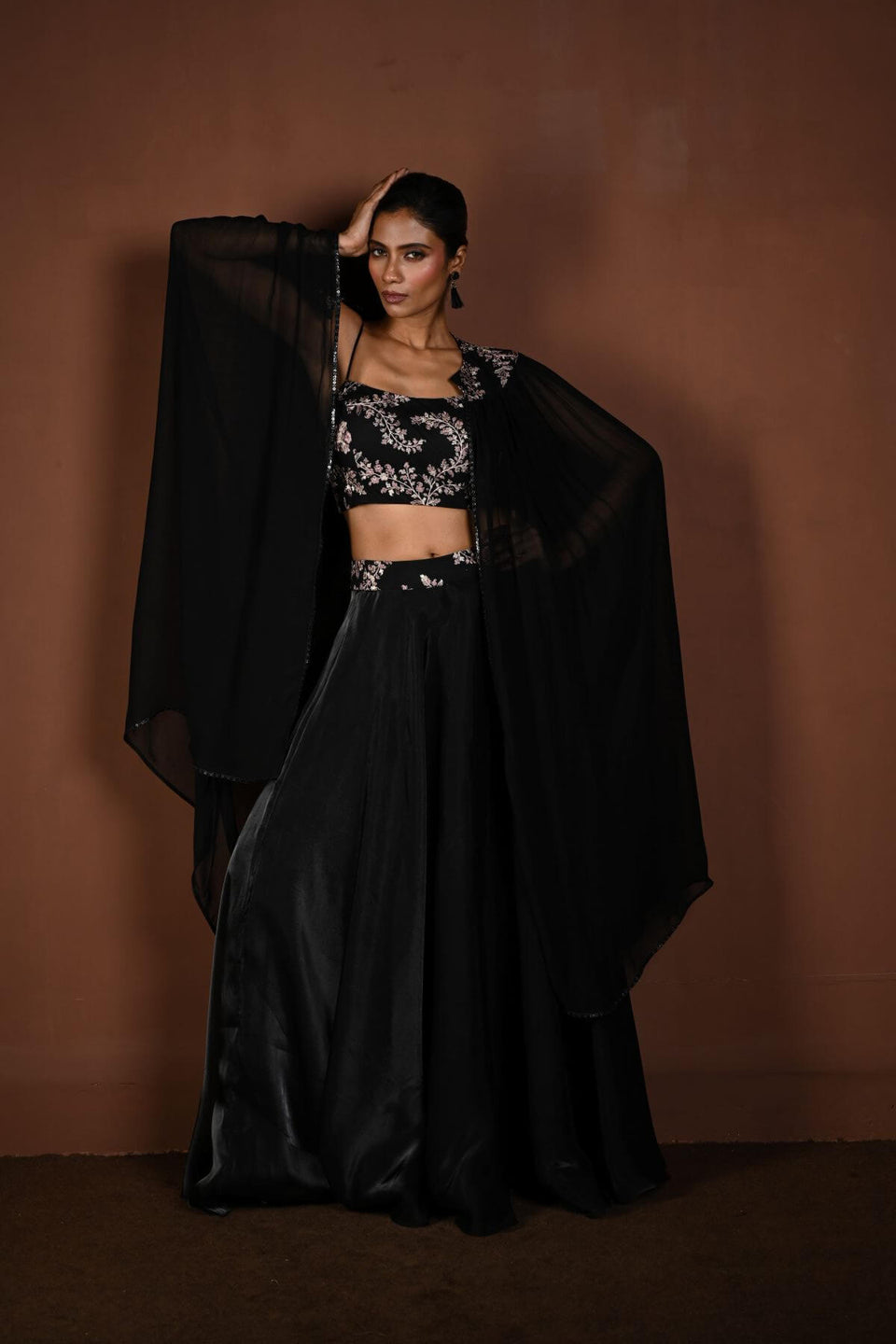 Black Lehenga – Anvi Couture